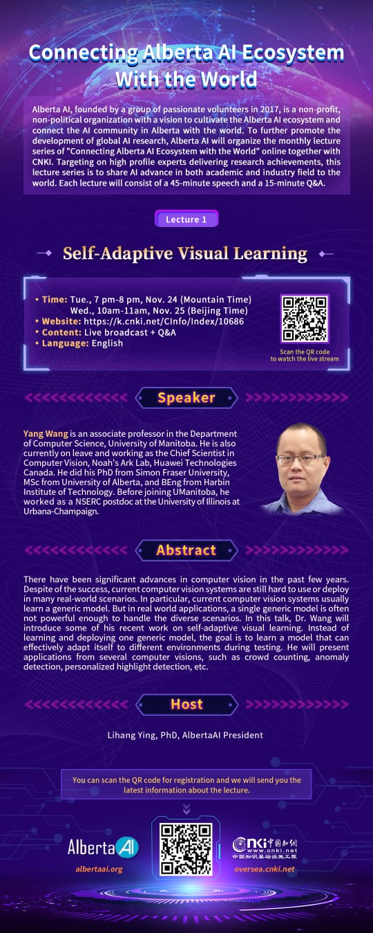 Self – Adaptive Visual Learning – Alberta Artificial Intelligence ...